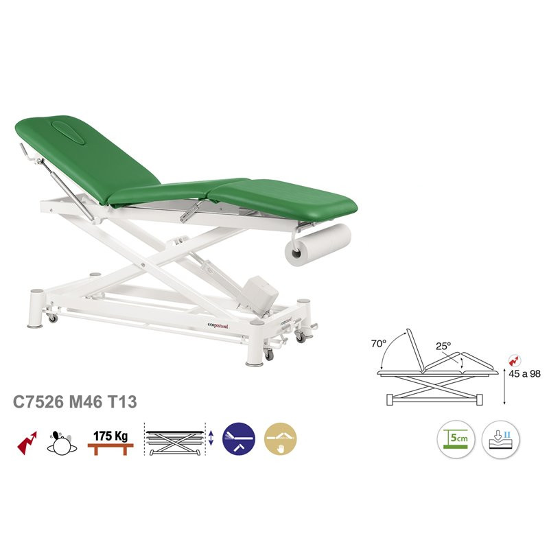 C7526 Table électrique 3 plans Ecopostural | Malys Équipements